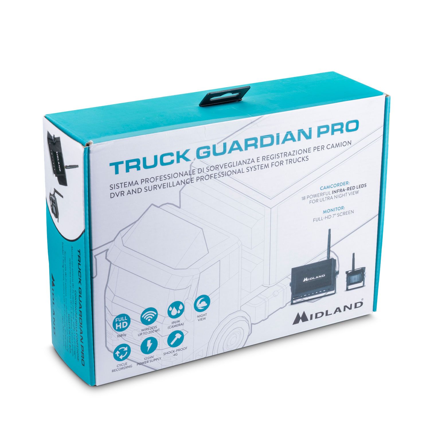 Midland Truck Guardian Pro Wireless Dash Cam : acheter en ligne - Midland
